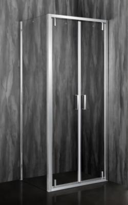 Cina Elegante Porta Doccia con Profilo Cromato per Bagni Moderni in vendita