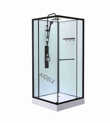 China Aluminum Profile Modular Shower Bathroom with Tempered Glass for sale