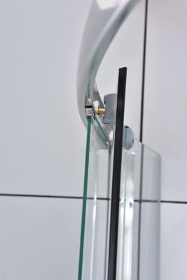 Cina Vetro trasparente d'angolo di alluminio 5mm di recinzione della doccia dell'entrata di Chrome in vendita