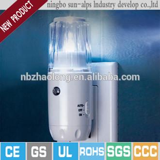 China White LED, Foldable plug rechargeable emergency led torche rechargable night light for sale
