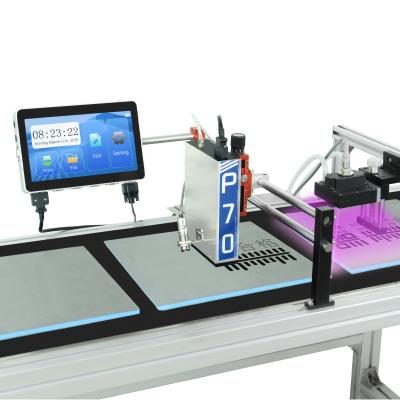 China Demin P70UV Curing Lamp Inkjet Printer Print QR Code Carton Aluminum Foil Bag Carton Automatic Quick-drying Coding Machine for sale