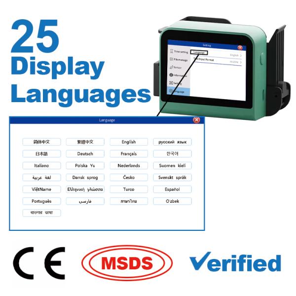 Quality New T1 Mini Portable Handheld Inkjet Printer Date Printer Touch Screen logo for sale