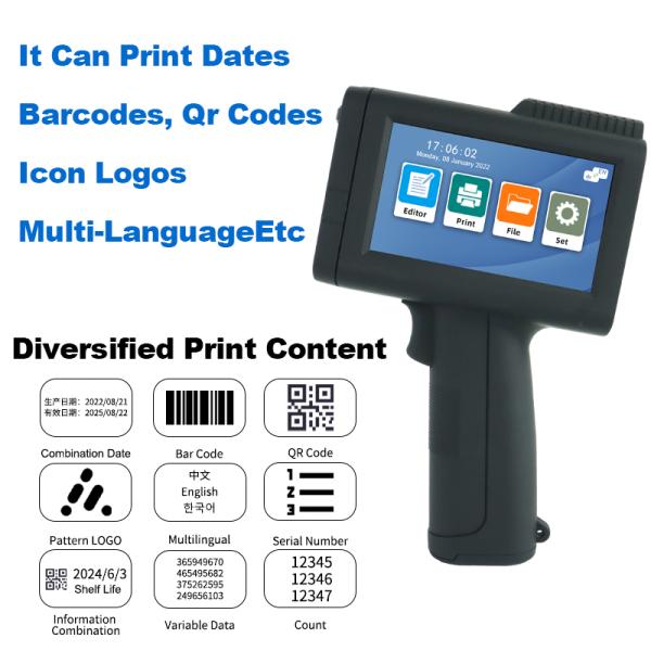 Quality M10 Handheld Inkjet Printer Expiry Date Coding Qr Coding Machines Hand Printer for sale