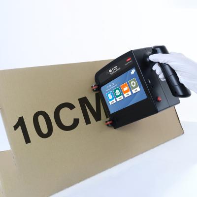 China 2024 New 10cm Large Format Printer for Date Batch Number of Wooden Box Steel Pipe Handheld Inkjet Printer logo Coding Machine for sale