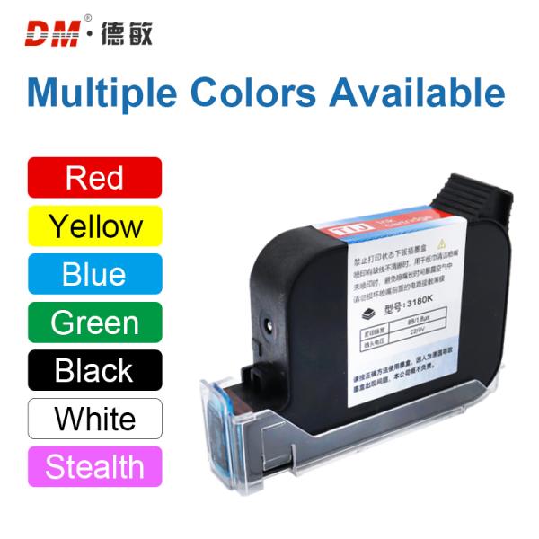 Quality Demin 3180K Ink Cartridge 12.7mm Inkjet Black High Adhesion Ink Non-fading Fast for sale