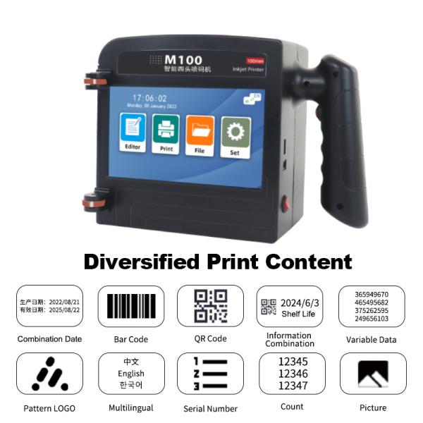 Quality 10cm Large Format Printer for Carton Sign Text Brand LOGO Printing Handheld for sale
