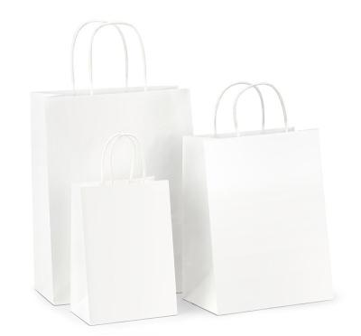 Cina l'abitudine del sacchetto della spesa di carta kraft di 40gsm 15x21x8cm ha stampato Logo With Handles 130g in vendita