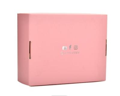Cina LO SGS ENV di contrappeso 120g ha colorato CDR d'imballaggio Logo Printed Pink su ordinazione delle scatole in vendita