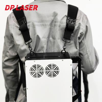 China 50watt de Schoonmakende Machine van de rugzaklaser voor het Rubber van het het Aluminiummetaal van het Roestvrij staalKoolstofstaal Te koop
