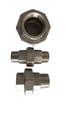 China Male Female Union Stainless Steel Pipe Fitting CF8M And CF8  BSPT  NPT Thread for sale
