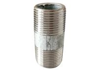China bsp, bspt, npt threaded 304 stainless steel welding pipe maded 1inch barrel nipple for sale