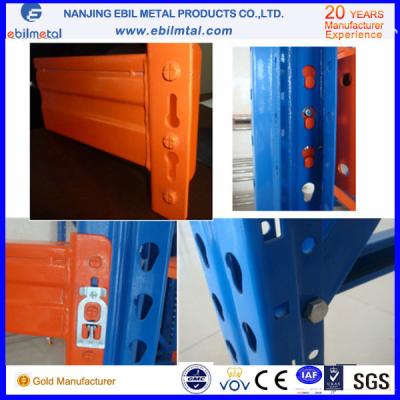 China Teardrop Pallet rack with 2.5'' and 2.75'' beam and 3'' upright column for sale