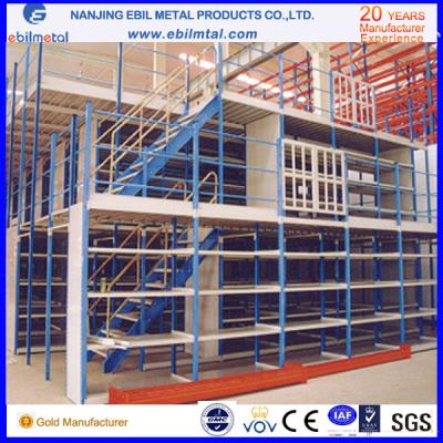 China warehouse mezzanine rack with heavy duty and medium duty strong column for sale
