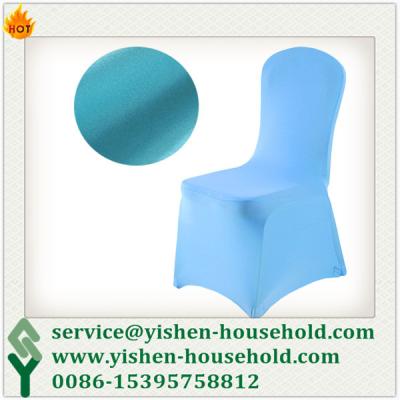 China Yishen-Household cheap spandex dining chair covers Factory wholesale spandex weddings ruffled wedding chair cover for sale