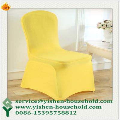 China Yishen-Household Cheap wedding polyester stretch spandex lycra chair cover for sale
