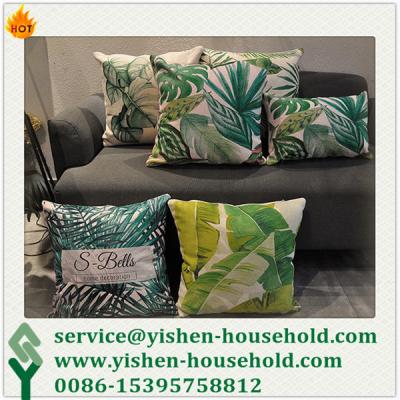 China Yishen-Household Decorative pillow, sofa cushion,Mr Right Cushion Cover Pillow Case Linen Fabric Digital Print Cushion for sale