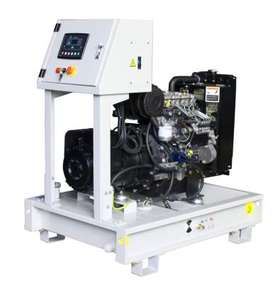 중국 가정 사용을 위한 16kw 20kva 침묵하는 디젤 엔진 발전기 고정되는 출력 퍼킨스 판매용