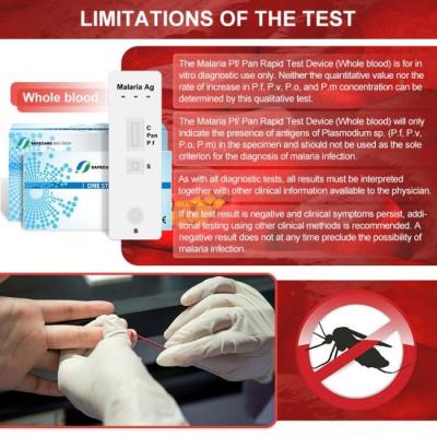 Cina Test diagnostico rapido per malaria a sangue intero Kit PF PV Pan Test per malattie infettive in vendita