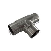China Tee Shaped Tube Connector For Modular Handrail System QL005 for sale