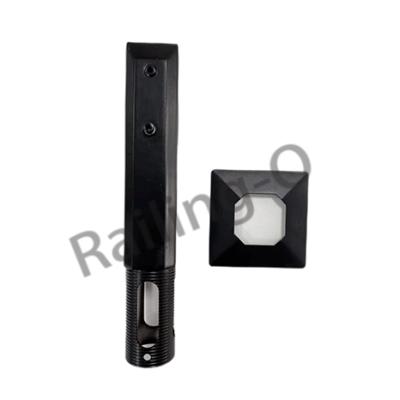 China 12mm EPDM  Glass Balustrade Panel Spigots Core Drilled 286mm for sale