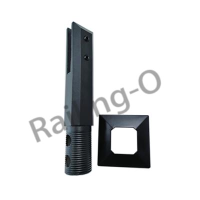 China Square Aluminum Glass Spigot H152.4mm Core Drill Mount for Pool Fencing and Balustrades QAB-S019 for sale
