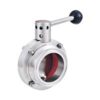 China Hygienic quick release butterfly valve for sale