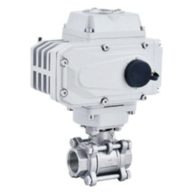 China Q961F-16P Screw thread three piece ball valve for sale