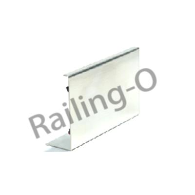 China Stainless Steel 304/316 Ground Fixed Base Shoe Channel A008 for Frameless Glass Balustrade Railing Systems A008 for sale