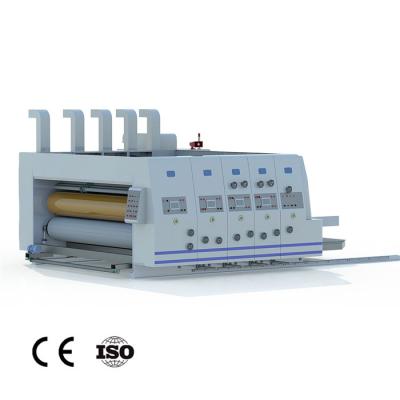 Cina Flexo inchiostra 4 colori ondulati inscatola la stampatrice che scanala tagliare automatico in vendita