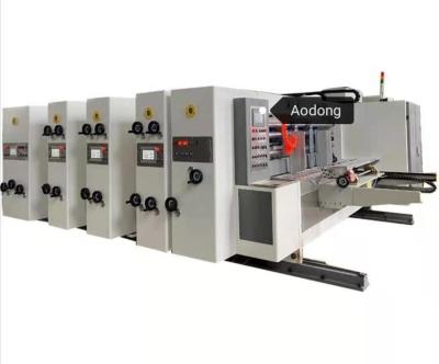 Cina Cartone Flexo che stampa scanalando macchina tagliante 200 pezzi di Min With Stacker in vendita