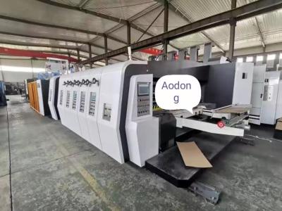 Cina La cartella ondulata Gluer di Flexo della scatola lavora il tipo a macchina del piatto di scritto tipografico in vendita