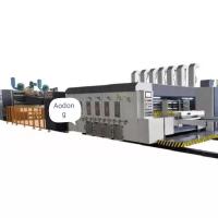 China Corrugated Box Flexo Folder Gluer Machine Letterpress Plate Type for sale