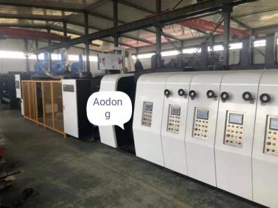 Cina La cartella ondulata Gluer di Flexo della scatola lavora il tipo a macchina del piatto di scritto tipografico in vendita