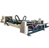 China Paperboard Auto Folder Gluer Machine With Strapping Machine for sale