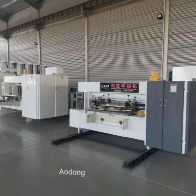 Cina Stampa di ISO9001 Flexo che scanala macchina tagliante con l'impilatore in vendita