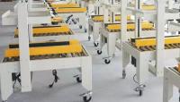 China Semi Automatic Box Strapping Machine , Tape Tying Machine 430kg for sale