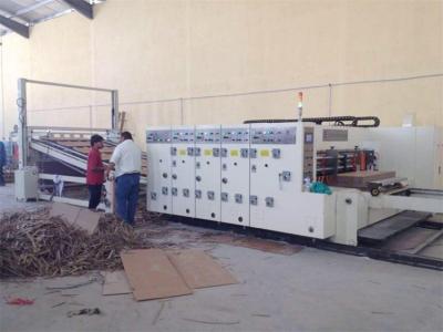Китай Коробка коробки делая PLC гофрировала печатную машину Flexo 4 цвета продается
