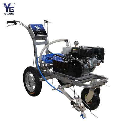 China Handdrukkoude wegmarkeringsmachine 5 L/min Airless Spray Painting Machine Te koop