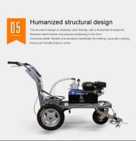 China Gasoline Engine Road Marking Machine Cold Paint Pavement Striping Machine for sale