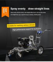China Gasoline Engine Road Marking Machine Cold Paint Pavement Striping Machine for sale