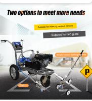 China Gasoline Engine Road Marking Machine Cold Paint Pavement Striping Machine for sale