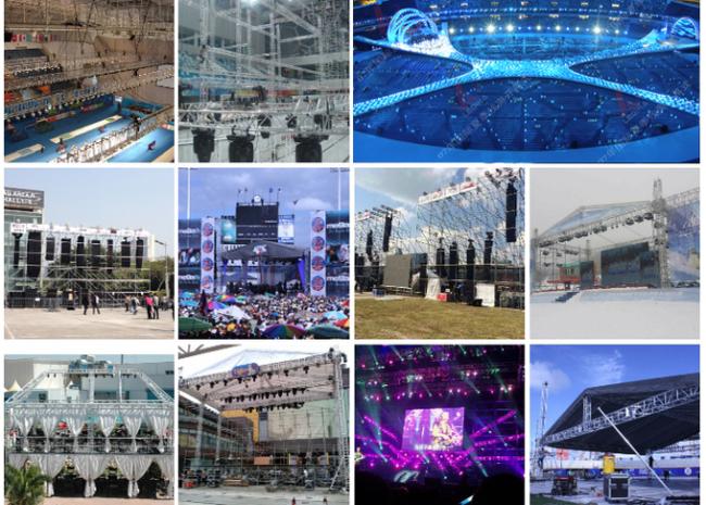 6M Height Aluminum Truss Tower System Moving Head Light Truss Stands 3