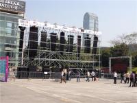 China Metal Trussing Line Array Speaker Truss Layer Beam Strong Construction for sale