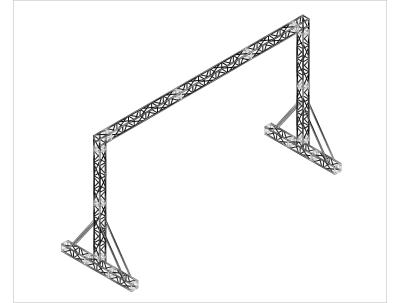 Cina Esposizione di alluminio di Protable del supporto di illuminazione di palo della capriata della spina di singolo collegamento in vendita