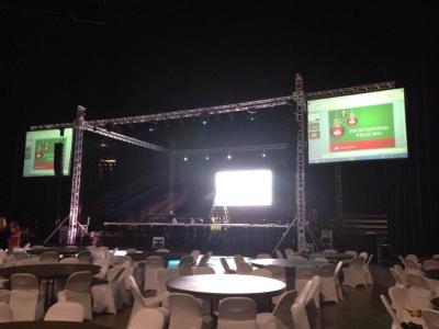 Cina Capriata di alluminio della scatola di musica della fase della capriata a prova di fuoco del tetto per l'evento in vendita