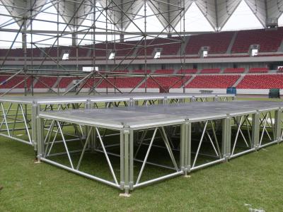 Cina Piattaforma per palcoscenici in alluminio con display a traliccio per esterni portatile con gambe regolabili in vendita