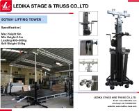 China Crank Stand Truss Tower System Elevator Easy To Set Up 500kg Loading for sale