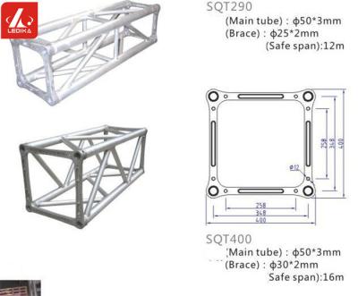 Cina Giunto di collegamento astuto della capriata quadrata di alluminio versatile 6082 per gli eventi all'aperto in vendita