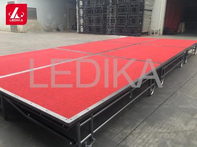 Cina Piattaforma di palcoscenico in acciaio pieghevole e mobile antiscivolo per piccoli incontri alberghieri in vendita