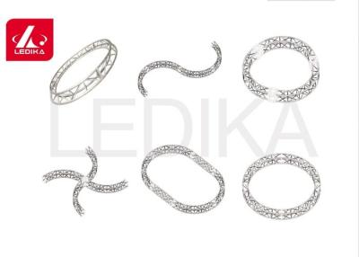 China Oxidatiebehandeling Vierkante aluminium verlichtingsraamwerk voor buitenconcert stage display reclame Te koop
